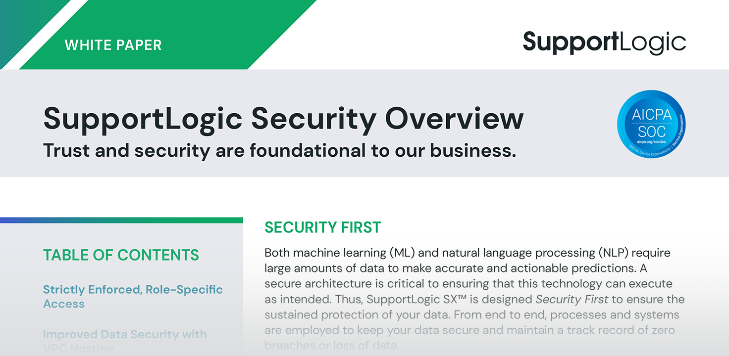 White Papers | Predict & Prevent Customer Escalations | SupportLogic Experience Management